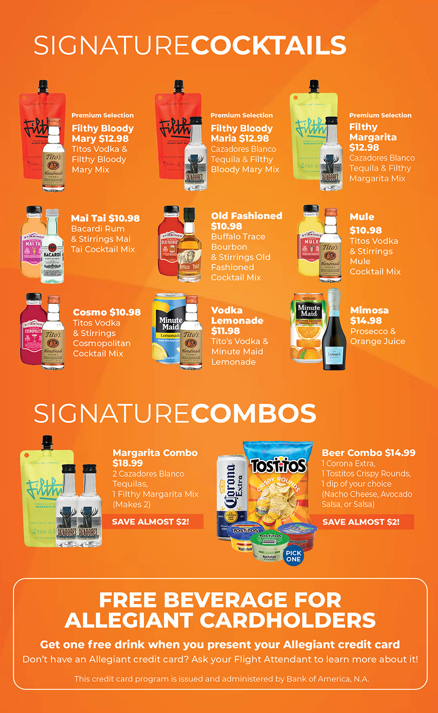 Travel Info | In-Flight Refreshments & Services | Allegiant®