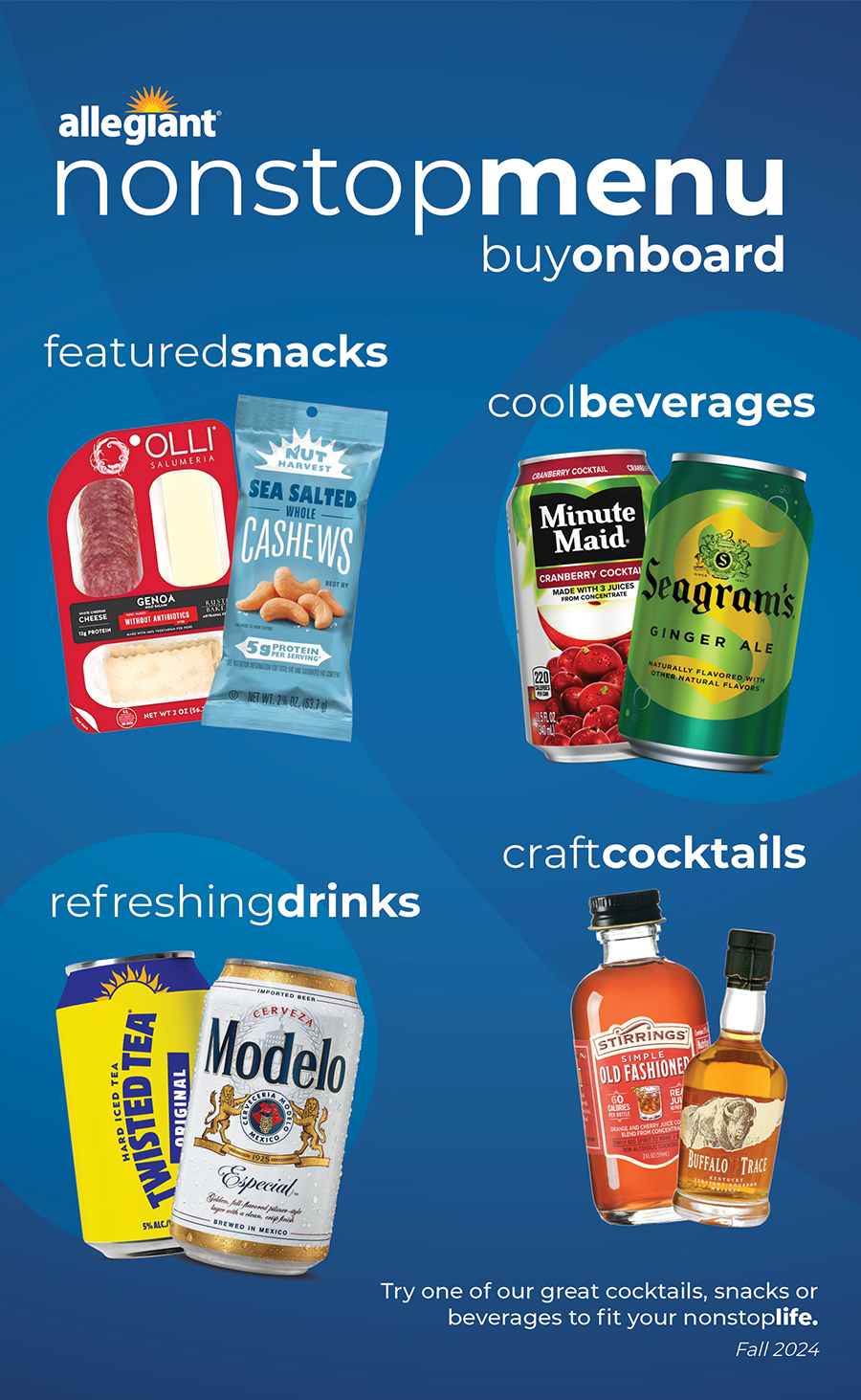Travel Info | In-Flight Refreshments & Services | Allegiant®