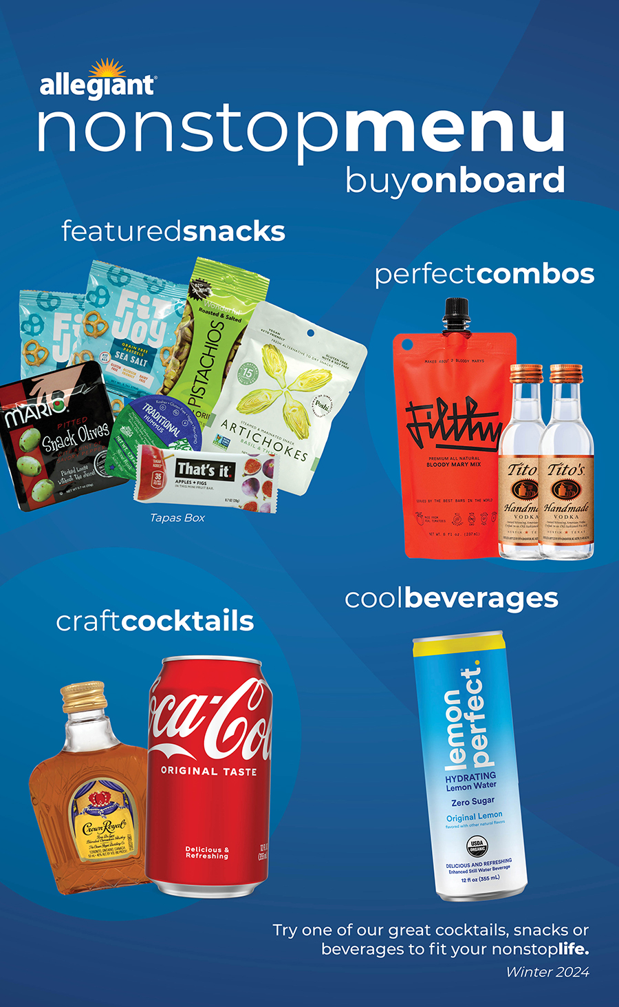 Travel Info | In-Flight Refreshments & Services | Allegiant®