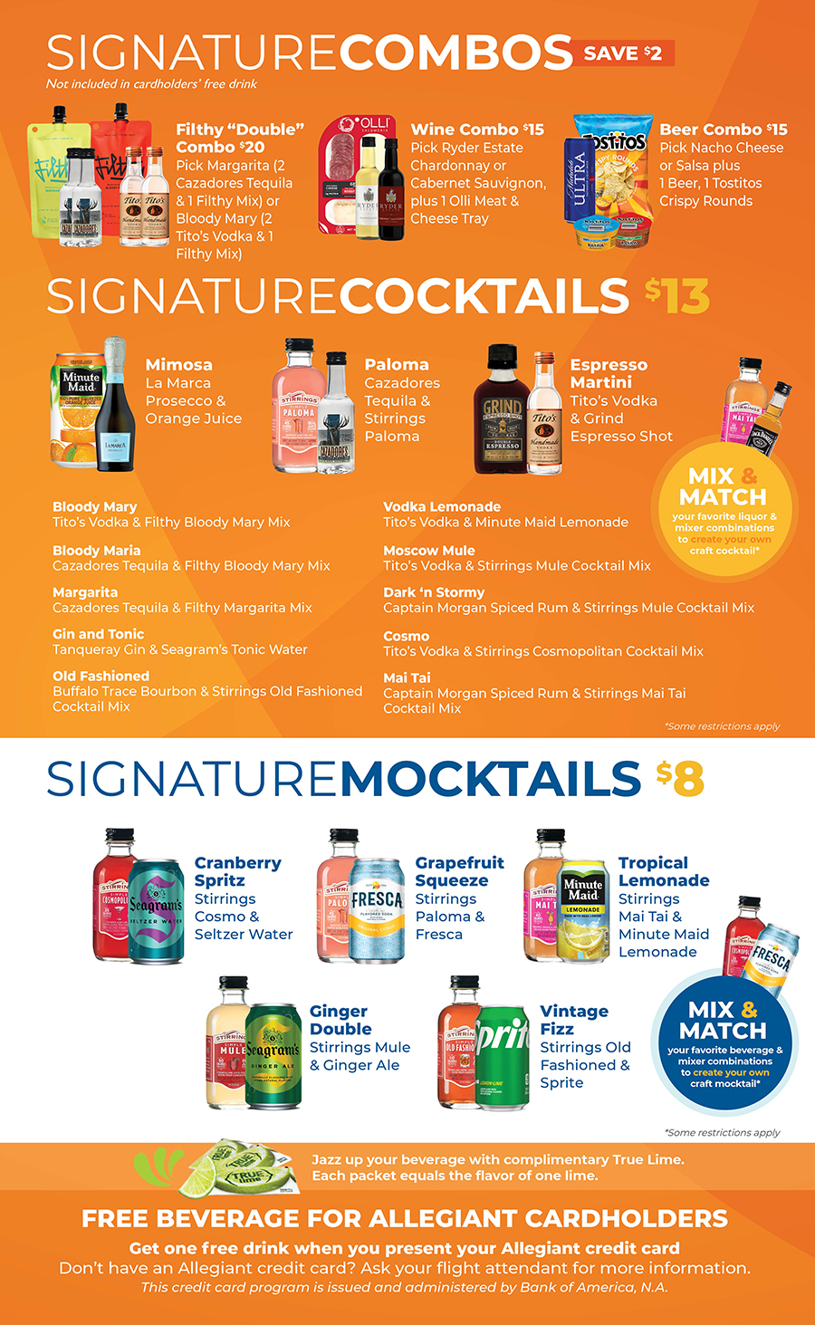 Airline Drink Menus Alcademics Drinking In (Restaurant) Chains: