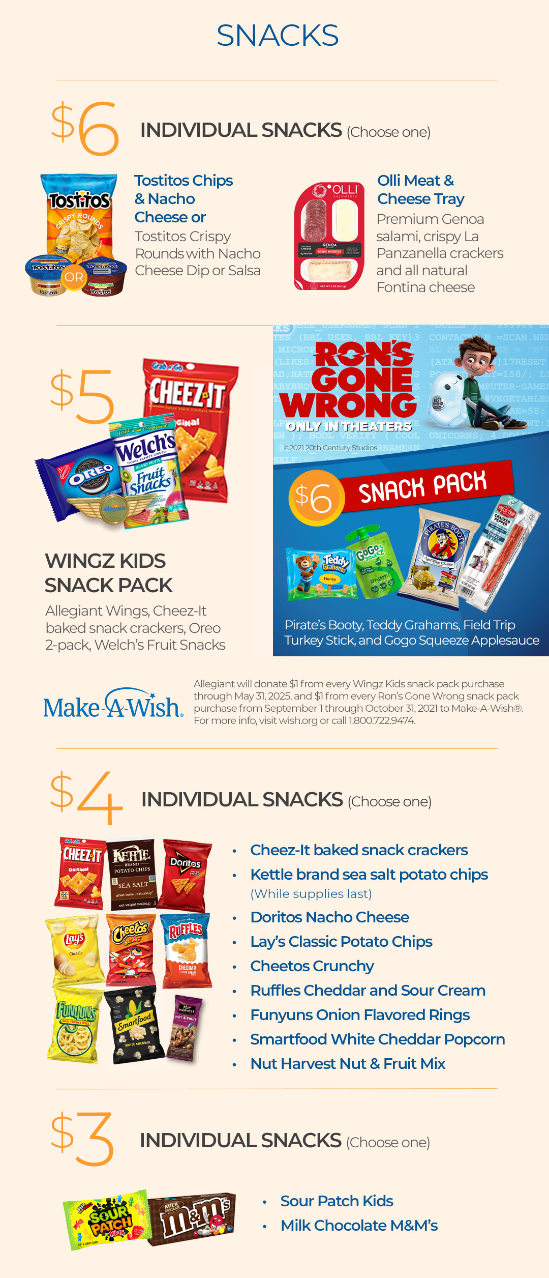 Travel Info | In-Flight Refreshments & Services | Allegiant®