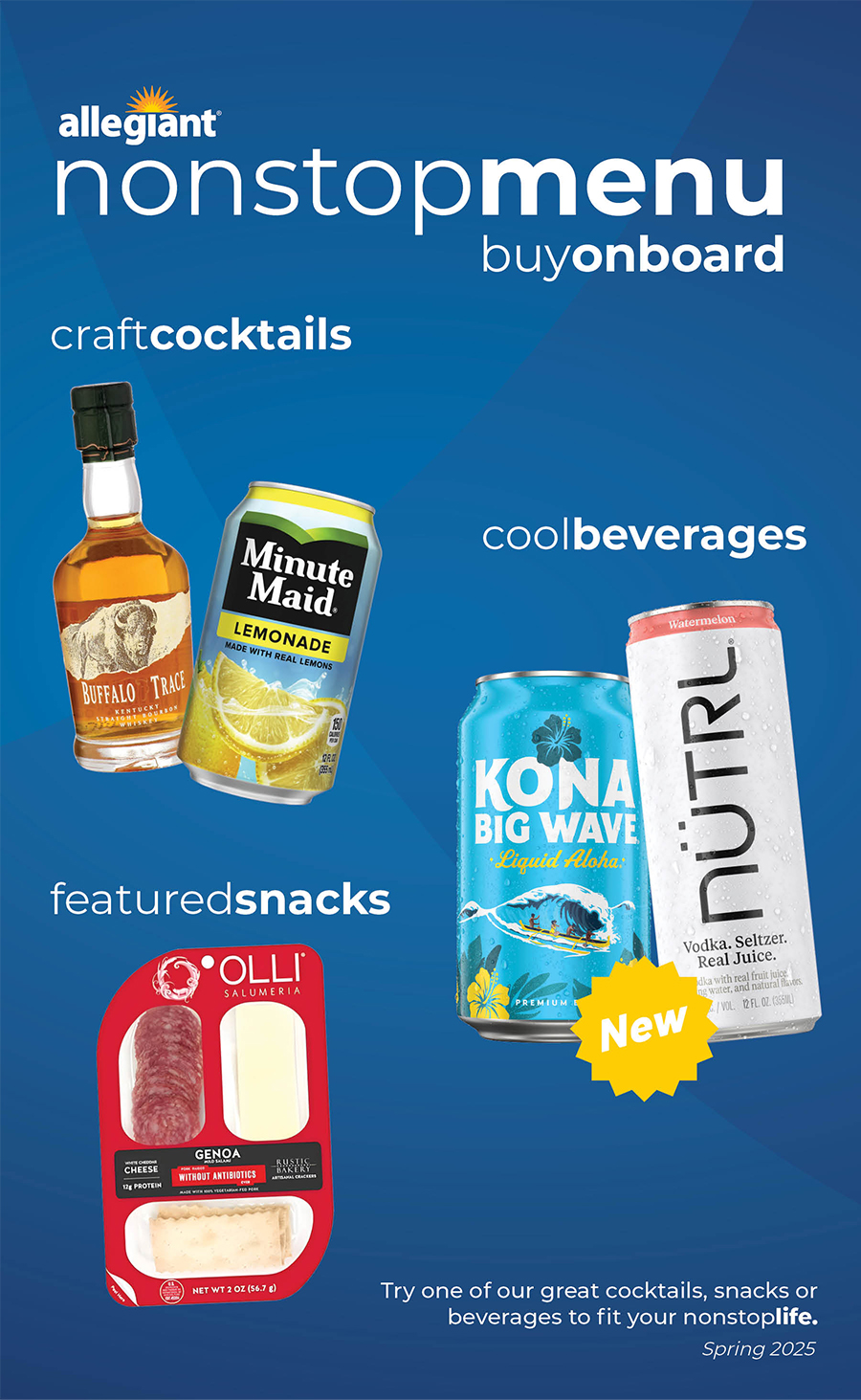 Travel Info | In-Flight Refreshments & Services | Allegiant®