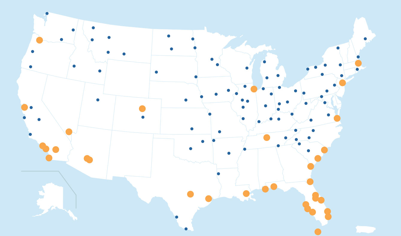 Cheap airline tickets, low cost nonstop flights | Route Map